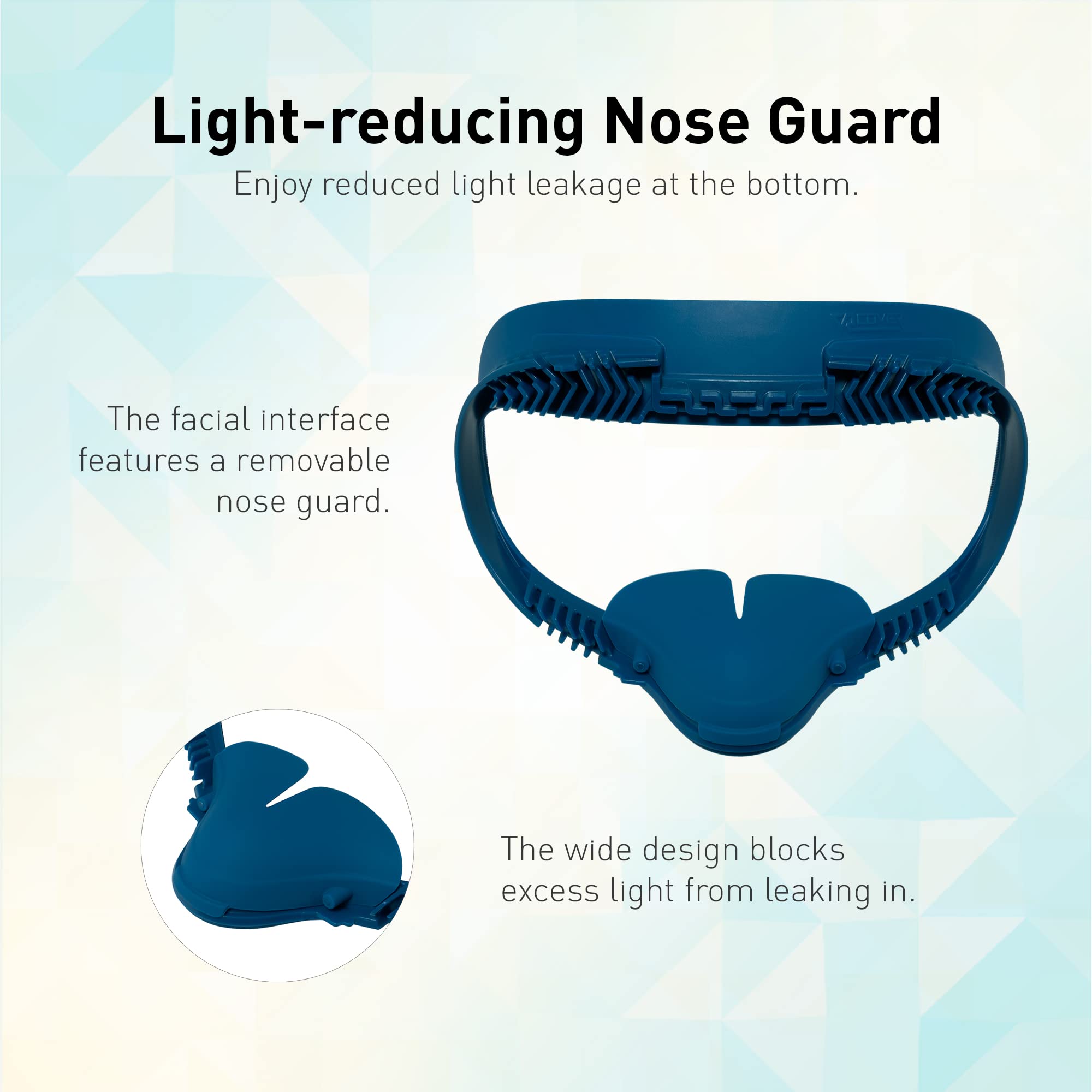 VR Cover Fitness Facial Interface Bracket & Foam Comfort Replacement with Lens Protector Cover for Oculus/Meta Quest 2 (Dark Blue & Black + Comfort Foam)