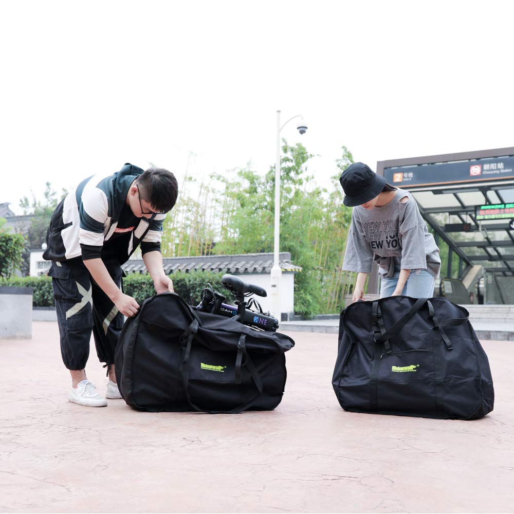 Rhinowalk Folding Bicycle Carry Bag Portable Bike Luggage 14-20 inch for Travel Transport Storage