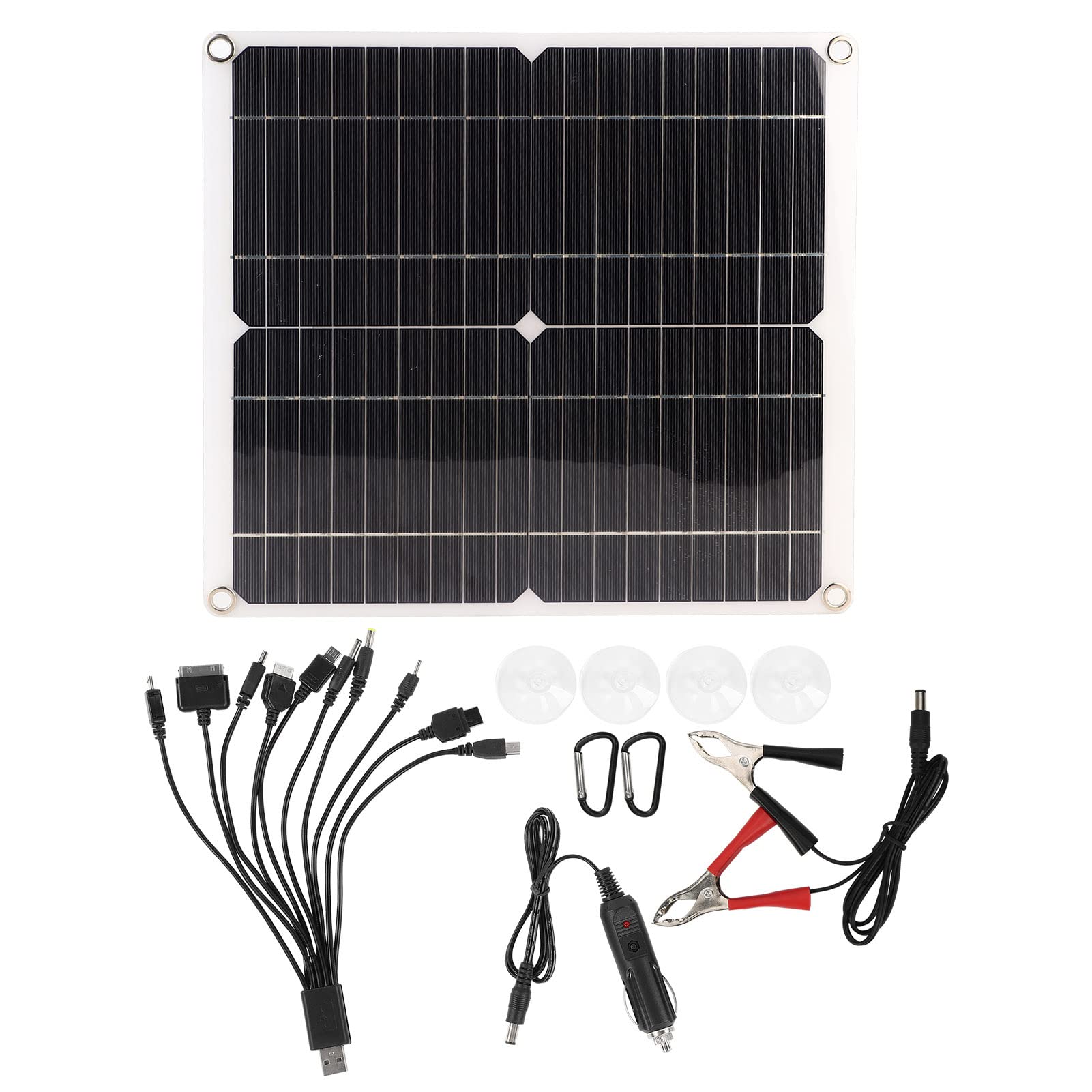 Portable Solar Panels, Portable Solar Panel Kit Folding Solar Charger 20W 18V Mini Solar Panels Suitcase Dual USB