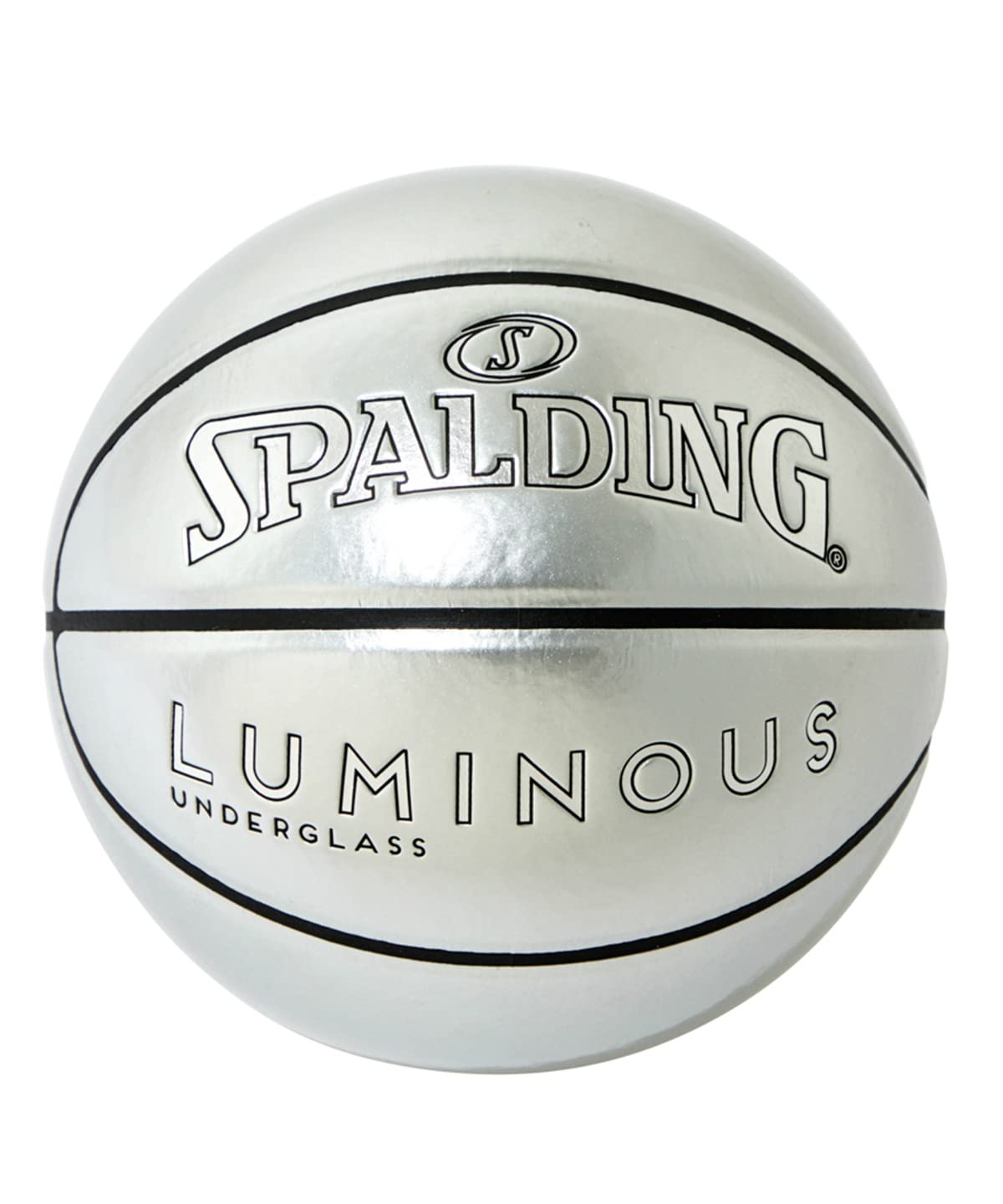 Spalding 77-433J Luminous Underglass Basketball, Silver, No. 7 Bulb, Enamel