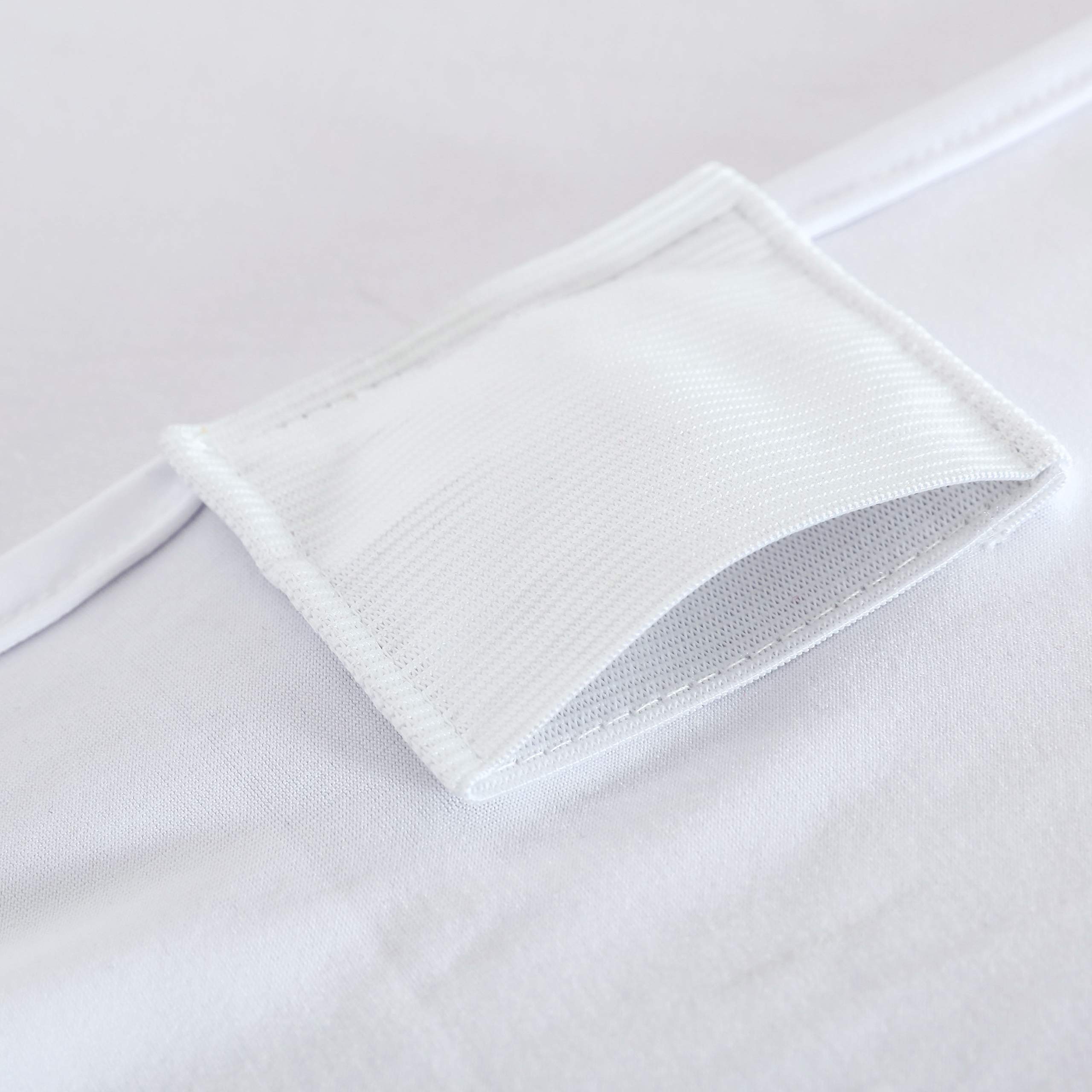 Obstal 10 PCS White Spandex Dining Room Chair Covers for Living Room - Universal Stretch Chair Slipcovers Protector for Wedding, Banquet, and Party