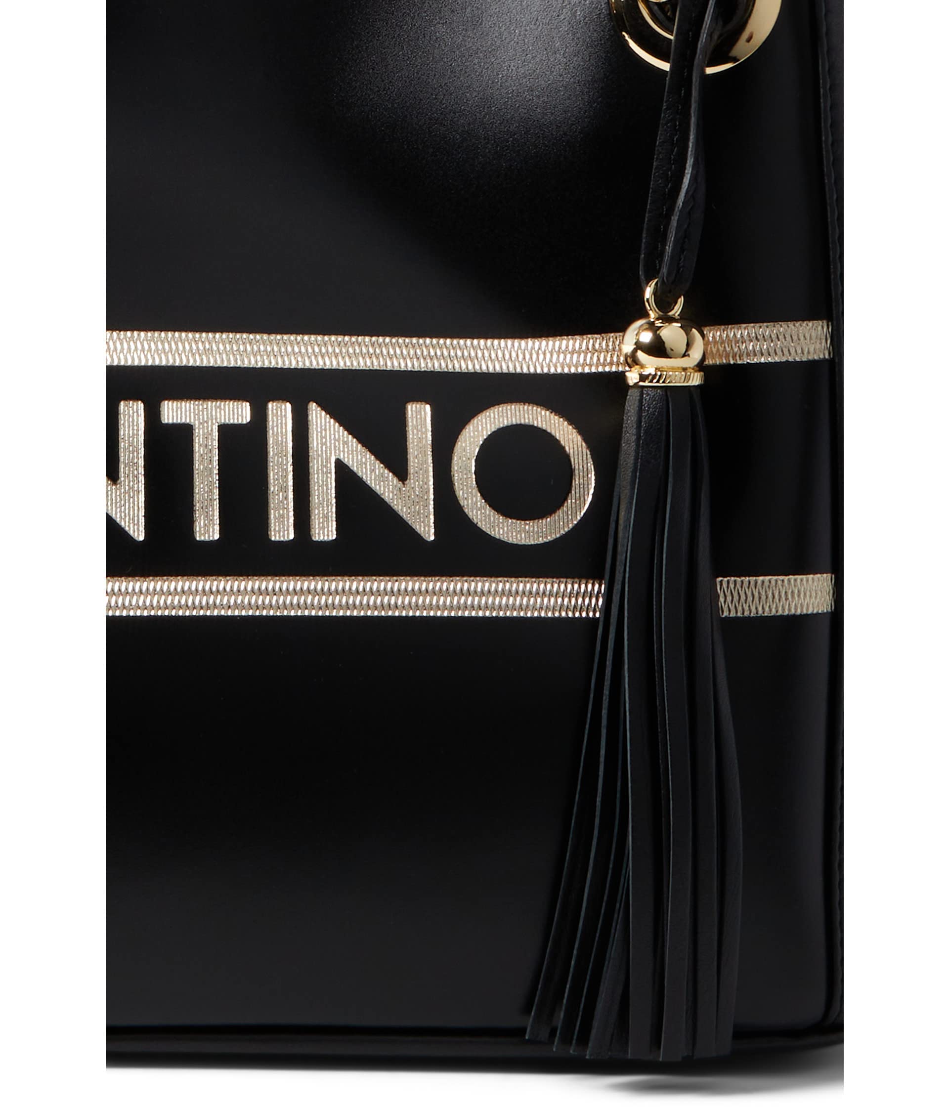 Valentino Bags by Mario Valentino Luisa Lavoro Gold Black One Size