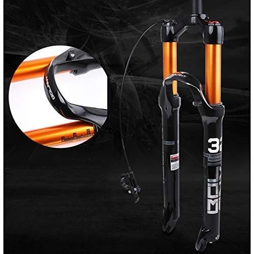Suspension Mountain Bike,Bicycle MTB Aluminum Alloy Gas Fork Remote Lock Out Disc Brake Suspension Front Fork Gas Fork Accessories, Shoulder (Size : 29 inch)