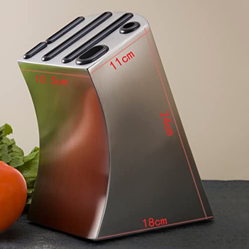 UPKOCH Storage Shelves Kitchen Utensil Holder 2pcs Block Home Knife Kitchen Storage Organizer Rack For Inserted Steel Stainless Restaurant Holder Storage Shelves Kitchen Utensil Holder
