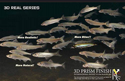 R1308-RSM 3Dr Minnow, Color, Real Smelt, 70mm 2-3/4"