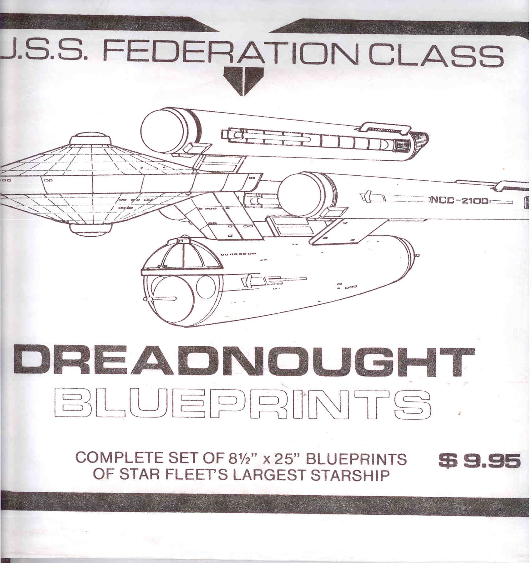 STAR TREK BLUEPRINTS: U.S.S. Federation Class Dreadnought