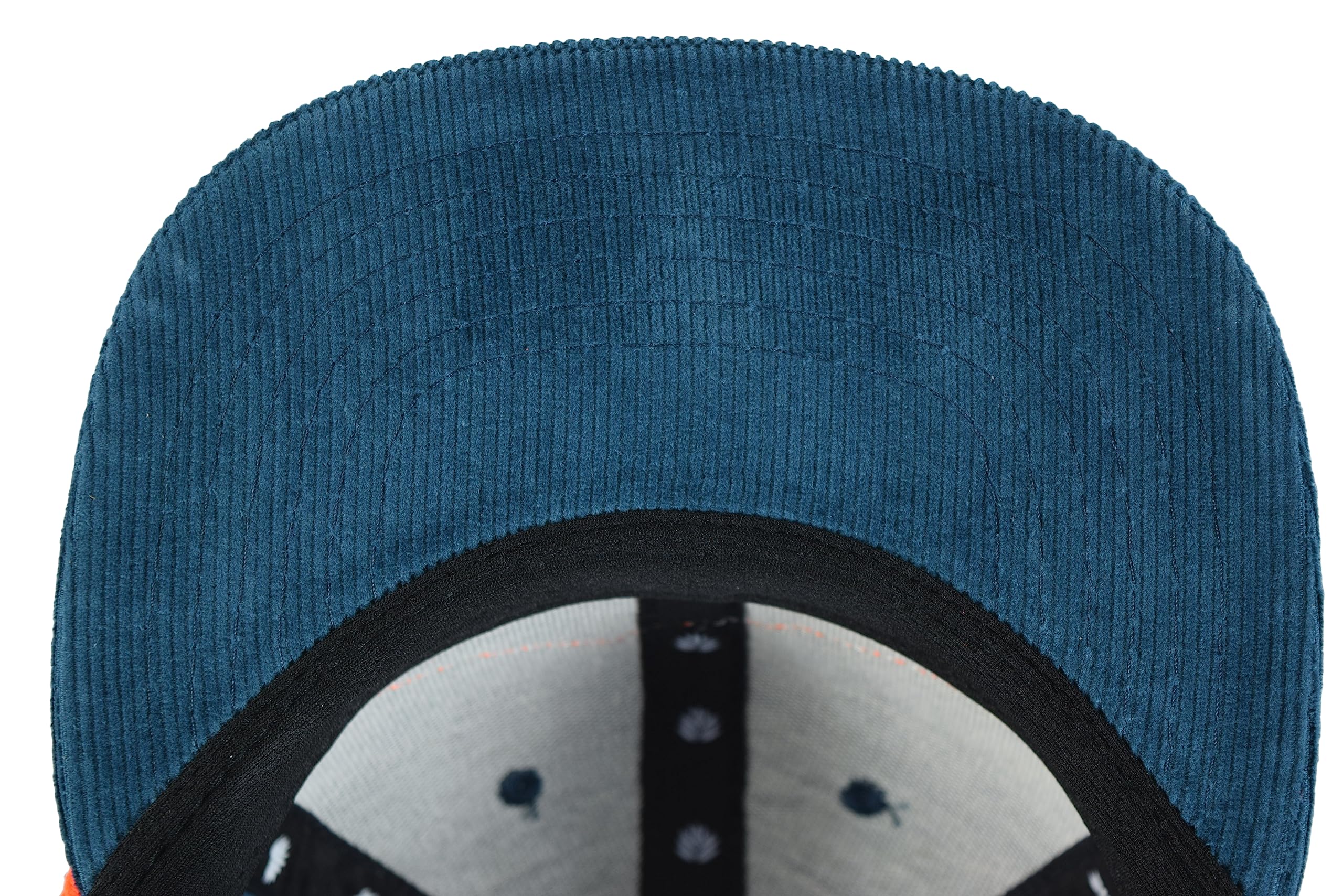 Sendero Provisions Co. Outdoor Adjustable Snapback Corduroy Rope Hat with Geo Screen Printed Patch (Ocean Blue)