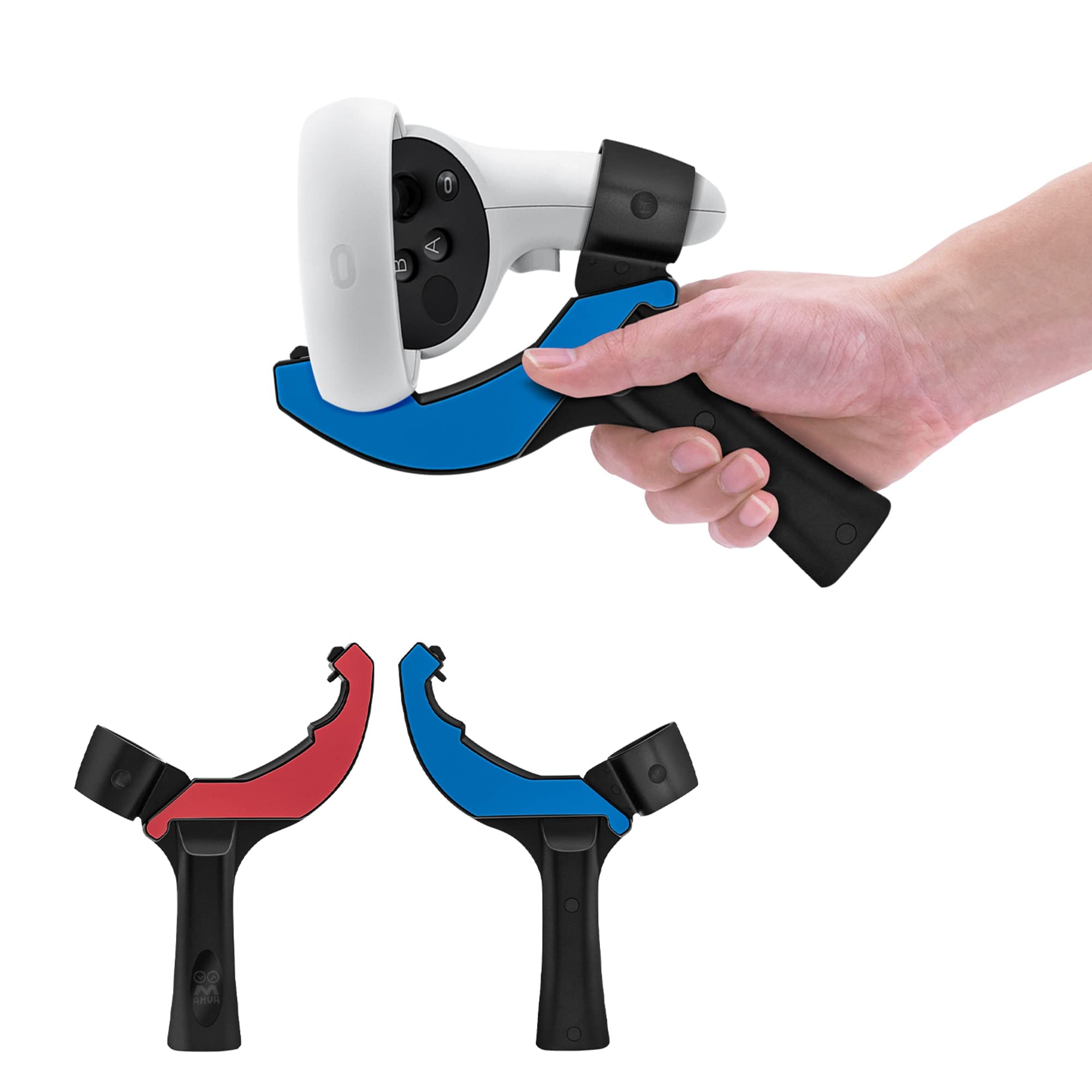 Wigearss Table Tennis Paddle Grip Handle for Oculus Quest 2/3, Touch Controller Playing Eleven Table Tennis VR Game for Oculus Quest 2 Oculus Quest 3