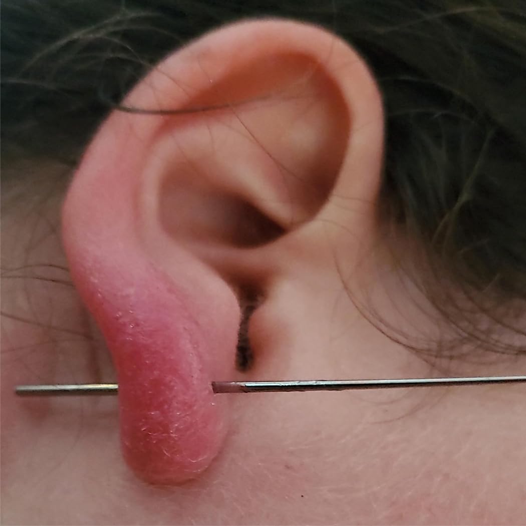 NewkeepsR 2PCS-16G(1.2mm) 316L Steel Calor Style Taper Insertion Pin for Ear/Nose/Navel/Nipple/Lip/Eyebrow Stretcher, Body Piercing Stretching Kit Assistant Tool