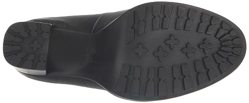 Naturalizer Womens Dabney Slip On Lug Sole Heeled Loafers Black Smooth 7.5 M