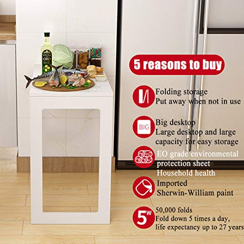 QIMO Wall Mounted Table, Fold Out Convertible Desk, Computer Writing Floating Desk, Home Office Wood Wall Hanging Desk