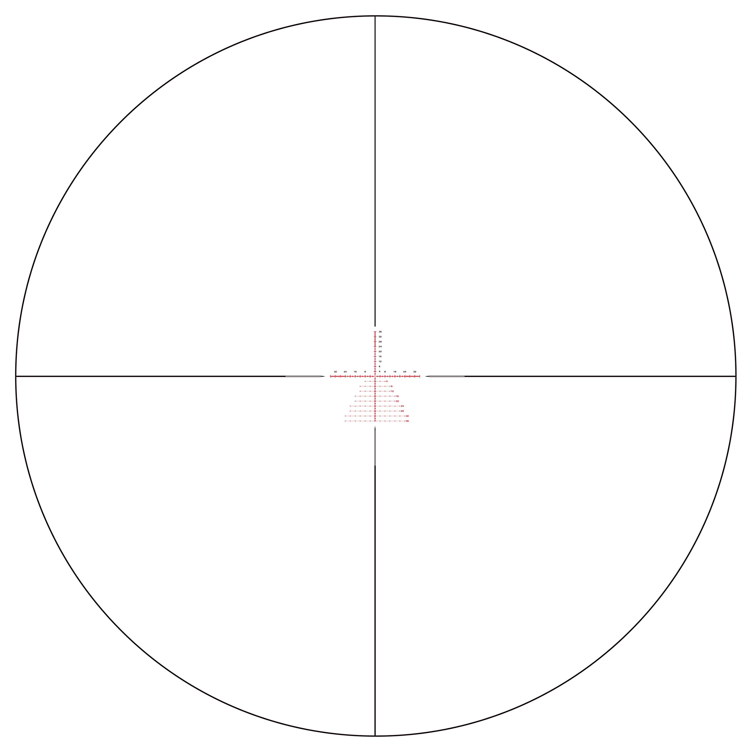 Swampfox Kentucky Long FFP Precision Riflescope, 2-12x44 MOA Illuminated 30mm