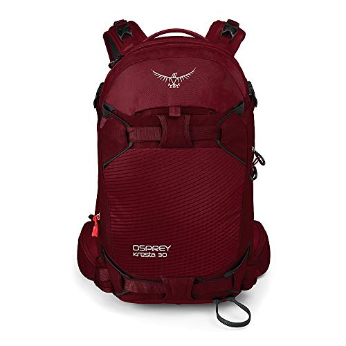 Osprey Packs Kresta 30 Women's Ski Backpack, X-Small/Small, Rosewood Red