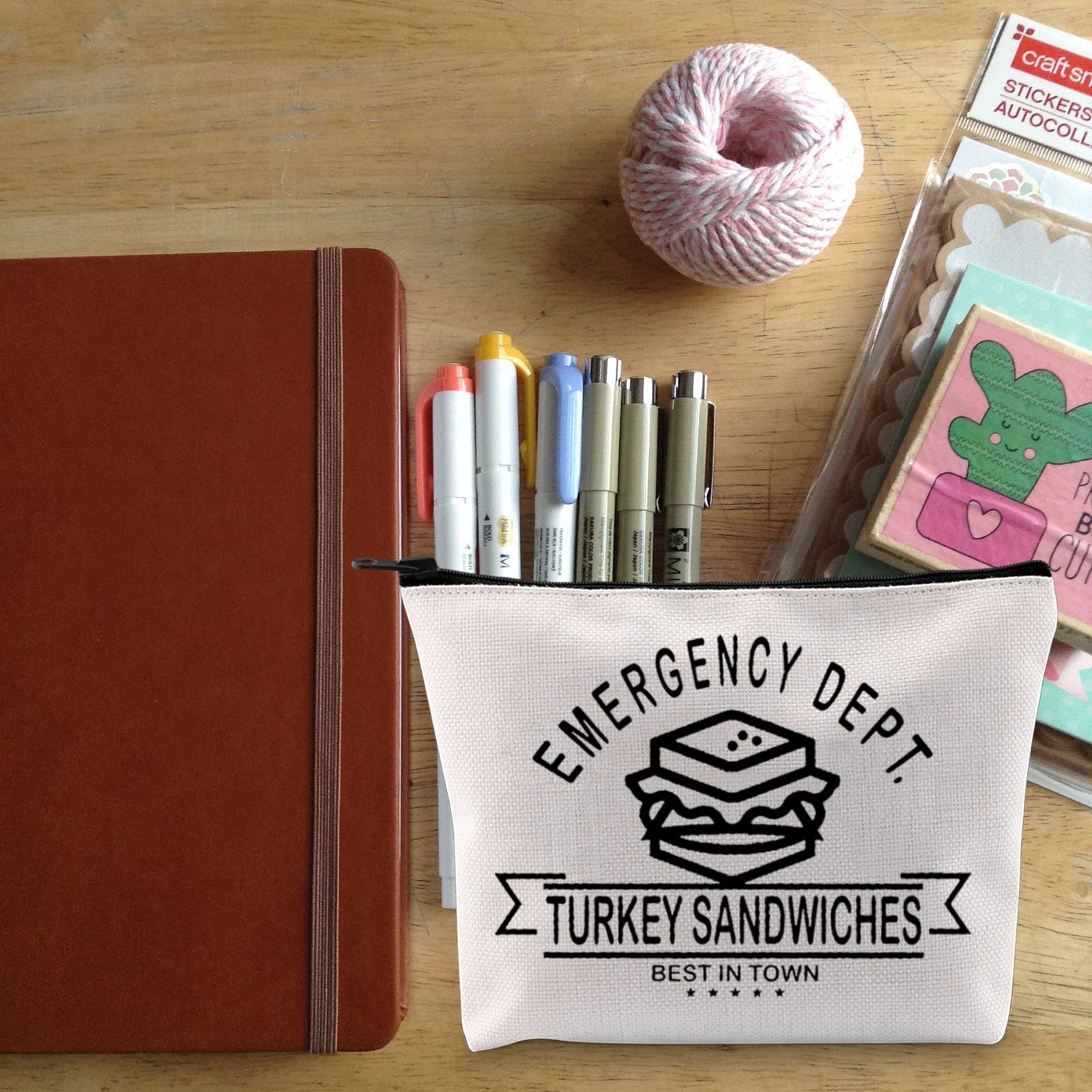 TOBGB Funny ED ER Nurse Gift Emergency Nurse Bag Emergency Room Nurse Makeup Bag Funny Nurse Gift ICU Nurse Gift (Emergency Dept Bag)