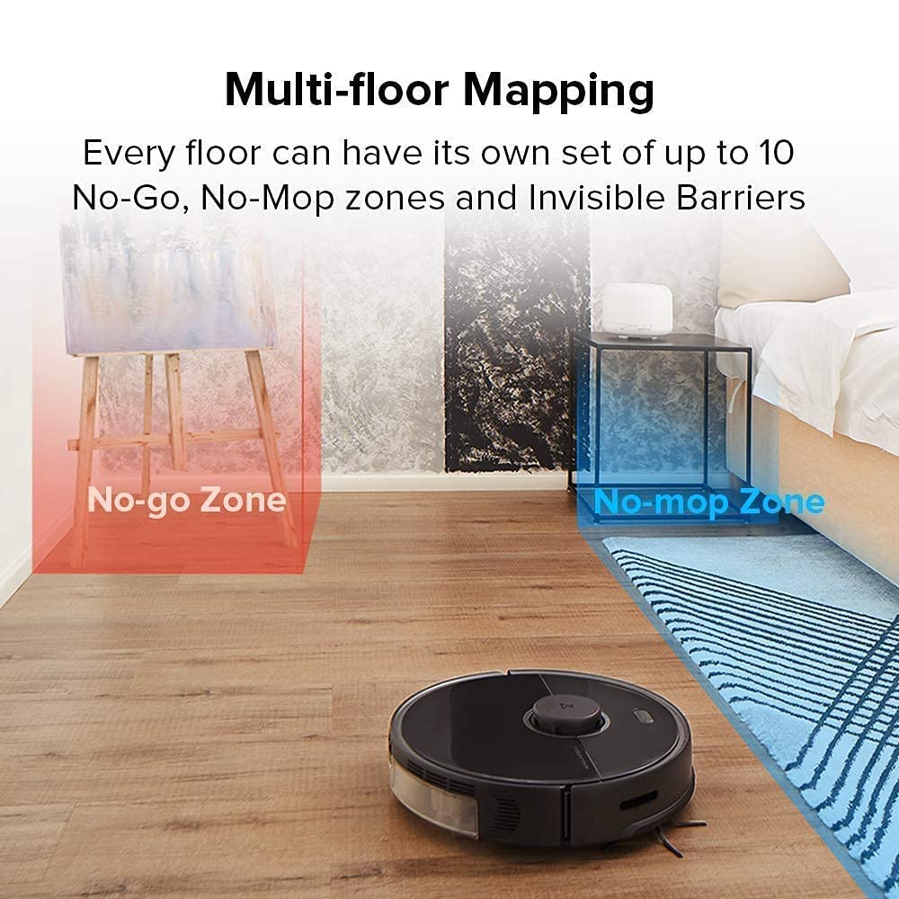 roborock S5 Max Robot Vacuum Cleaner and Mopping Cloth (2 Pcs) Bundle
