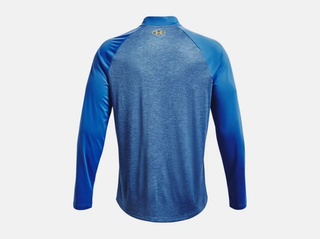 Under Armour UA Tech 2.0 Novelty 1/4 Zip - 1370854-474 - Victory Blue/Cruise Gold - M
