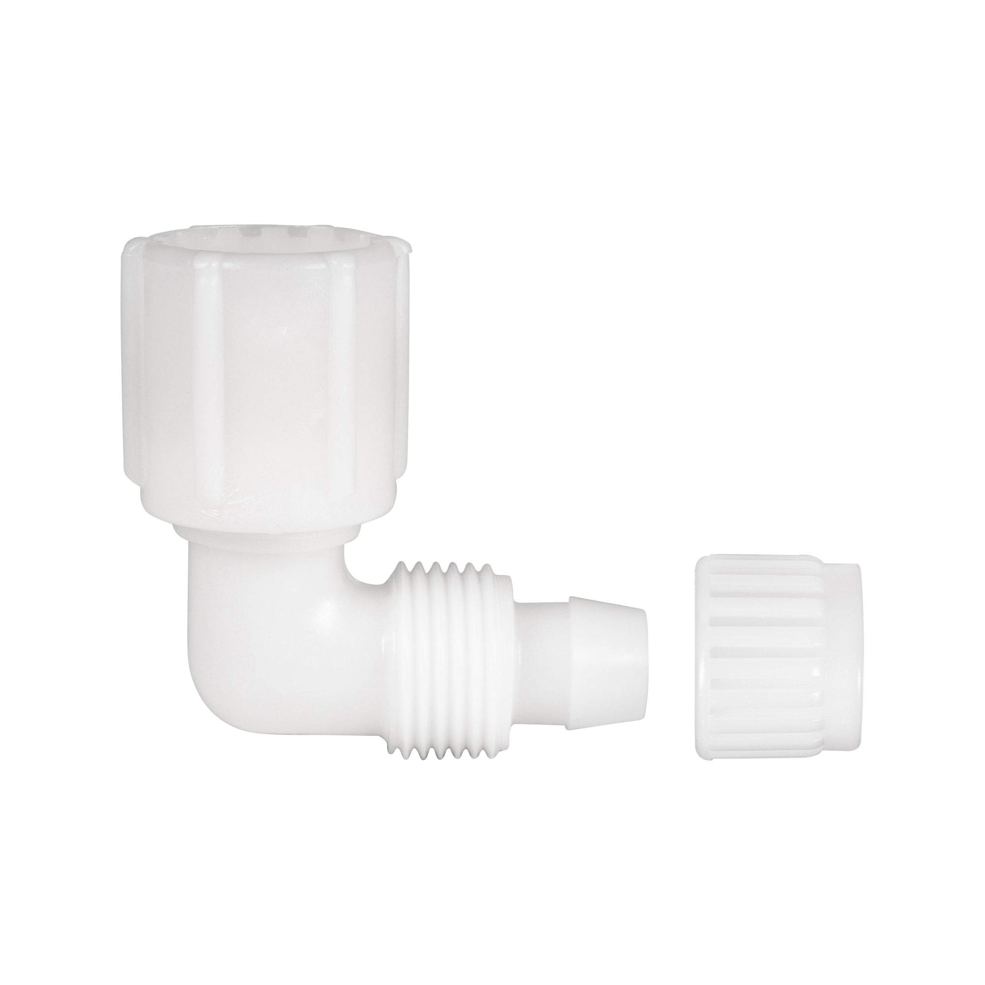 RecPro RV Plumbing Hardware | 06816 | 1/2" Compression to Swivel Faucet Elbow Adapter | 90-Degree Fitting | Pex Pipe/Tubing Fittings (2 Fittings)