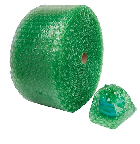 Office Depot Bubble Roll, 1/2in. Thick, 30% Recycled, Green, 12in. x 125ft., 36034-OD