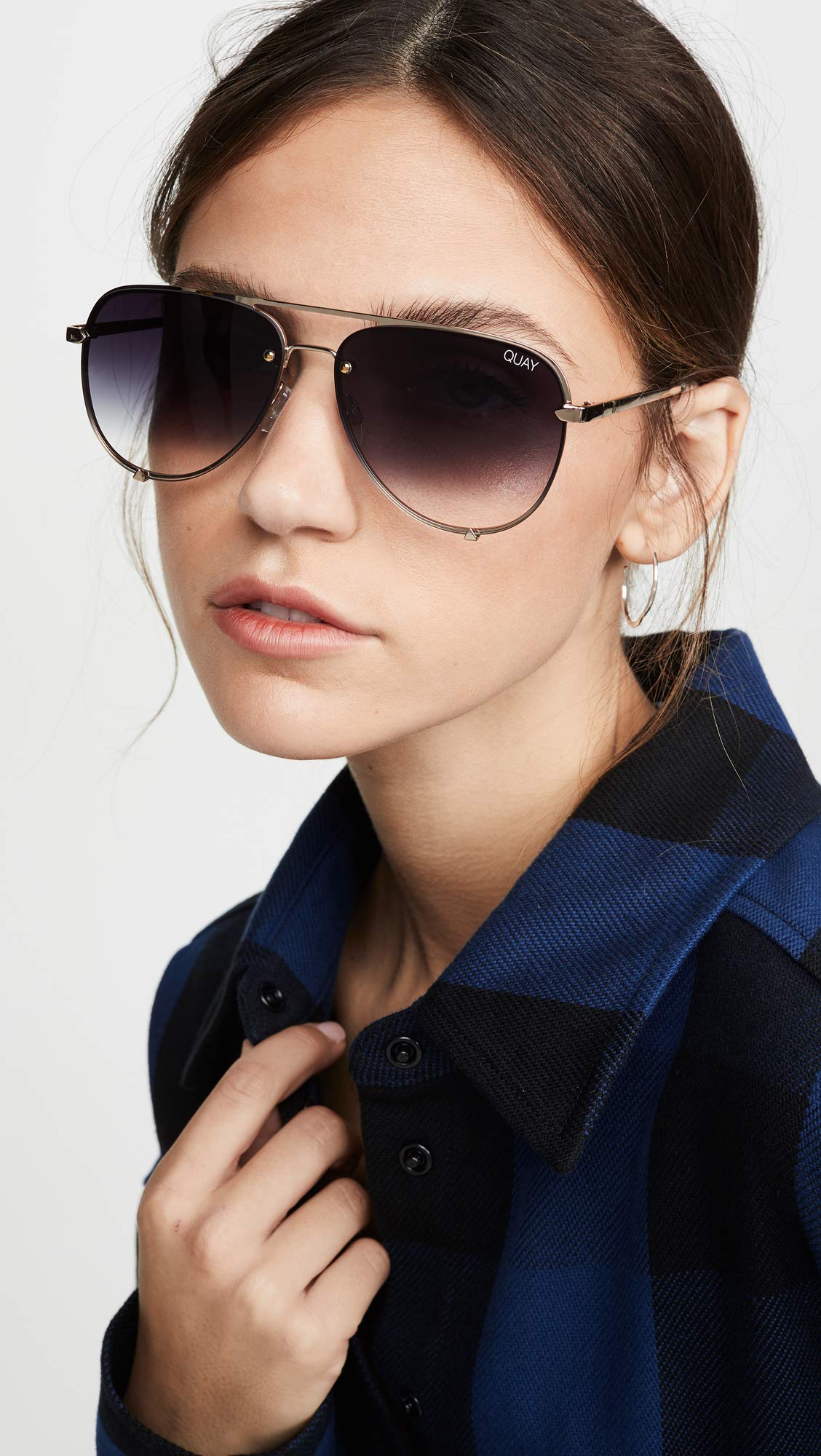 QUAY AUSTRALIA Highkey Mini Rimless Gold/Fade One Size sunglasses womens