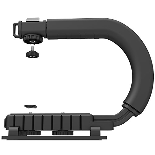 Original DREAMGRIP C-Shaped Pan Stabilizer | Upgraded Model of Professional Stabilizing Handheld Grip with Cold-Shoe Mount Stand Holder for Any Smartphone, DSLR, Action Camera