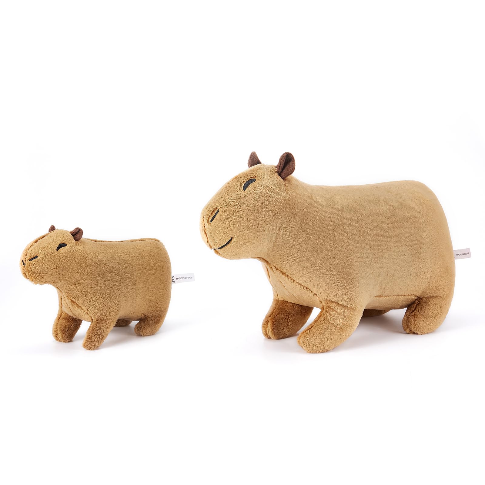TToyeric Capybara Stuffed Animal,Realistic Capybara Plush Lovely 7''Stuffed Capybara, Capybara Gifts for Kids Adults (Brown, 7inch)