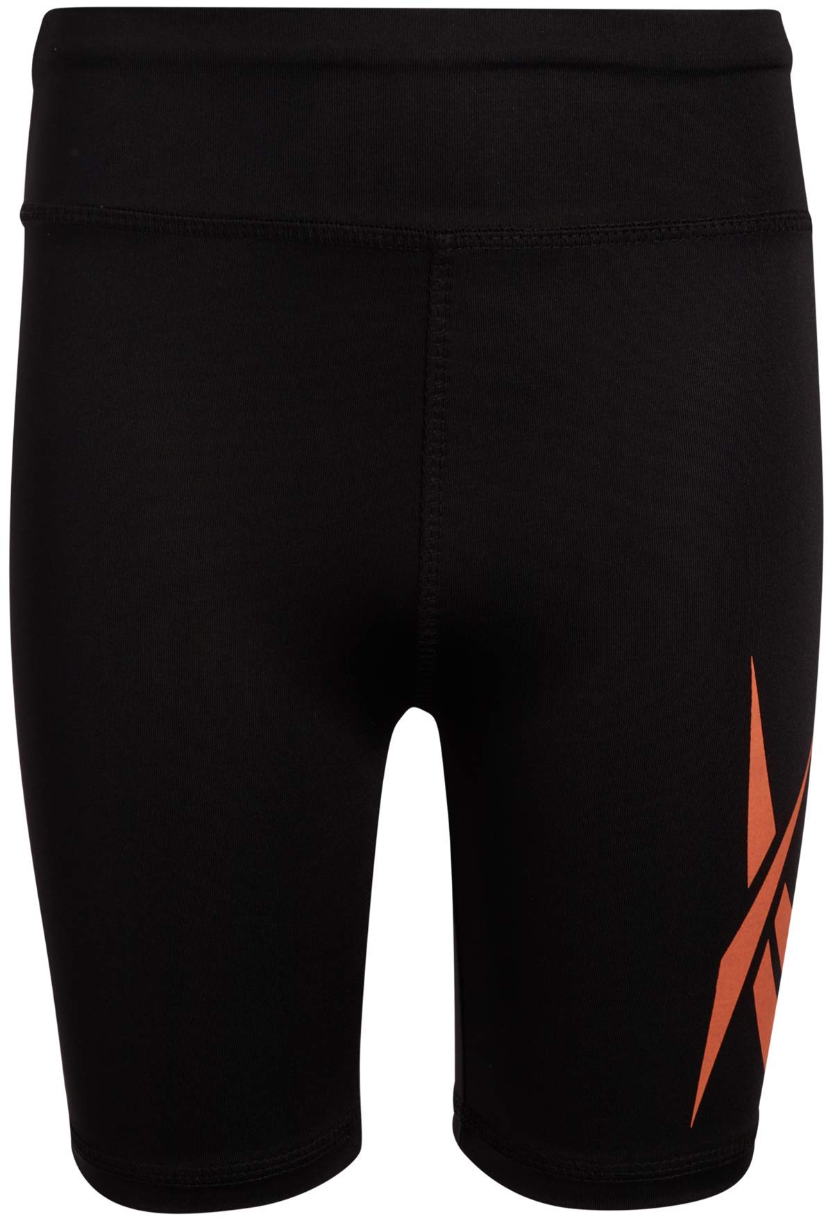 Reebok Girls Athletic Bike Shorts - Long Length Workout Running Shorts (2 Pack), Size Small, Black/Dark Heather Grey, Size Small (7), Black/Dark Heather Grey