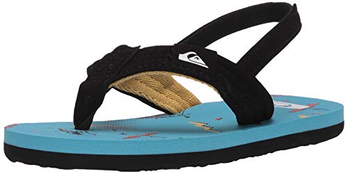 Quiksilver boys Molokai Layback Toddler Sandal, Blue/Blue/Black, 4 Toddler US