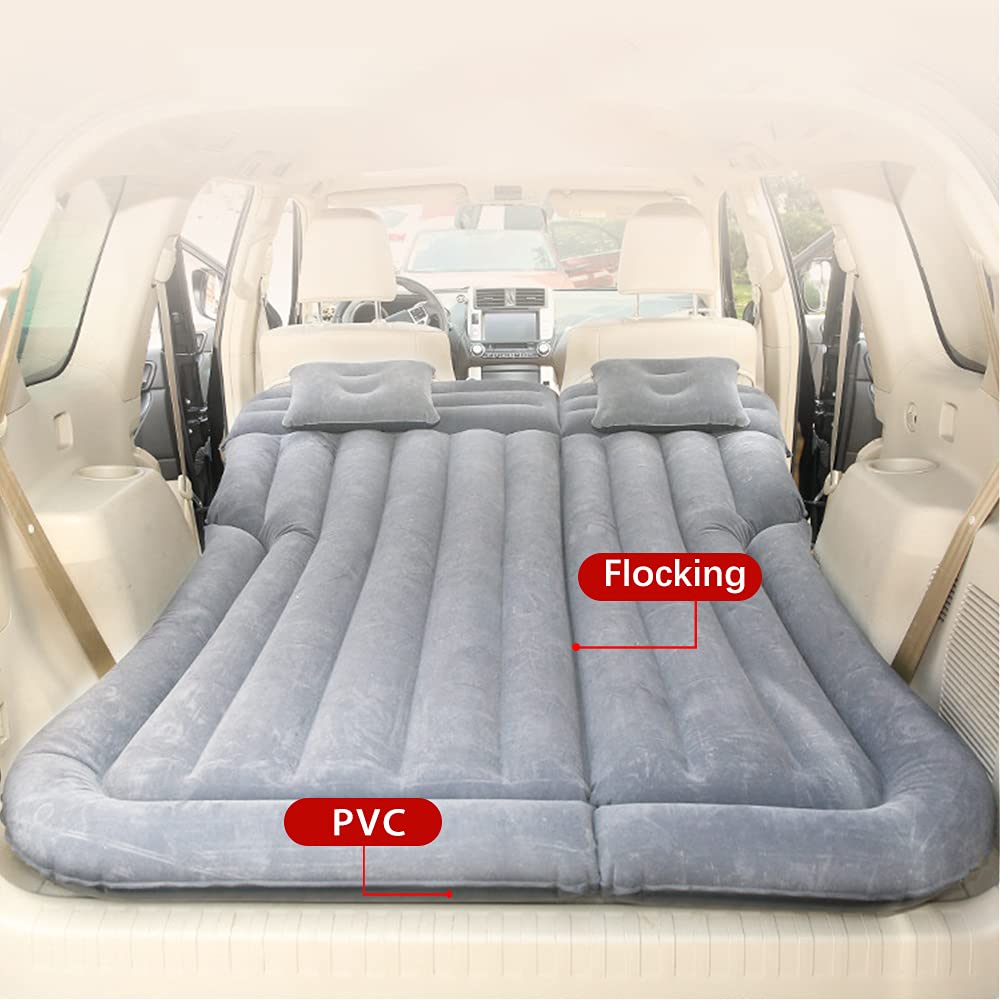 SPEEDPARK for Tesla Model 3 Model Y Model S Mattress Portable Inflatable Car Air Bed with Electric Air Pump Flocking Surface Camping Air Bed Cushion for Tesla Accessories