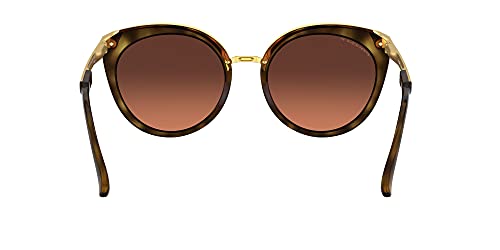 Oakley Women's Oo9434 Top Knot Cat Eye Sunglasses, Brown Tortoise/Prizm Brown Gradient, 56 mm