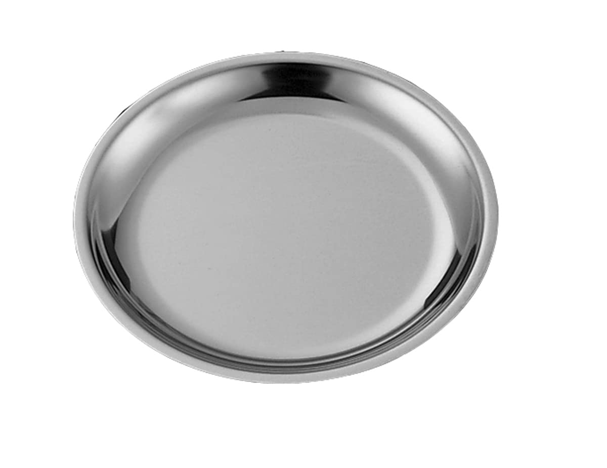 Service Ideas RT10BLC Round Thermo Plate, 10" Plate, Sizzler Fajita Platter, Stainless