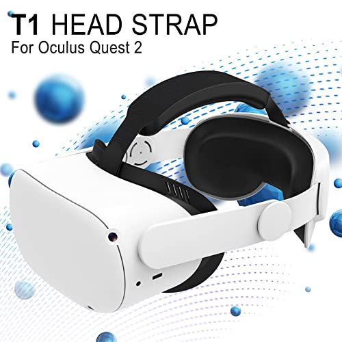 unknowns Durable and Lightweight Headband Head Strap Compatible with Oculus Quest 2 VR Headset Strap Comfortable Soft Touch Headset Strap
