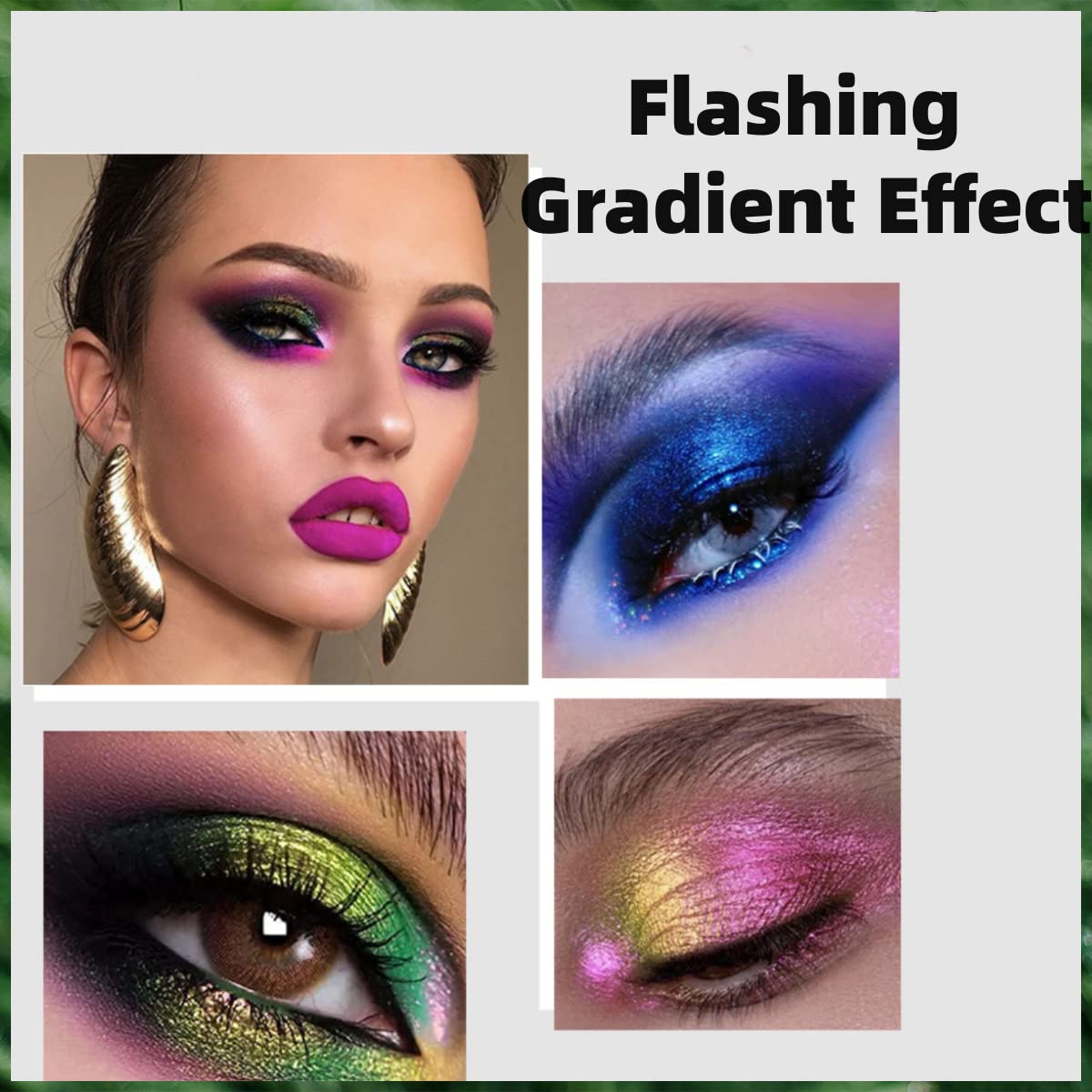 ONarisae chrome eyeshadow chameleon liquid eyeshadows highly pigmented shiny eye make up holographic glow liquid eyeshadow(metallic blue)