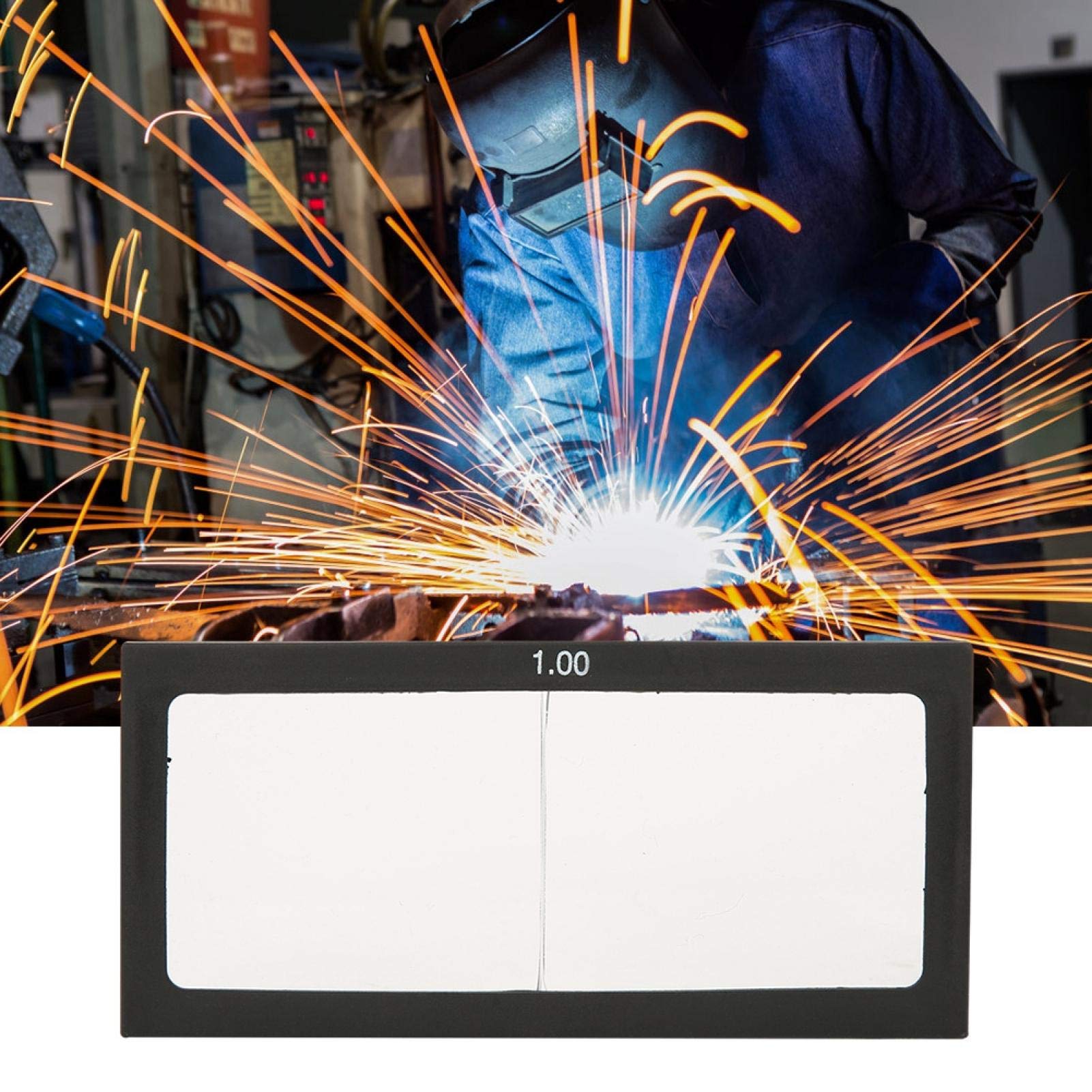 Welding Magnifying Lens Eye-Protecting Welder Accessories 1.0/1.5/2.0/2.5/3.0 Diopter Cheater Lens for Welding Helmet(1.0)