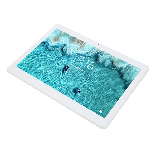 VINGVO Tablet PC, T10W 2MP Front Camera 128GB Extended Storage Dual SIM Dual Standby 10.1 Inch Tablet for Android 12 for Calling (US Plug)