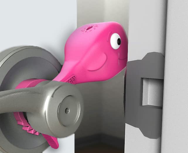 SAFELSAM Stop Door Slams – Prevent Hand Injuries – Always On Door Ready to Protect – Safe and Quiet Doors – Kids Love Design - Baby & Child Proof - Pets Too – Easy to Install – No Tools Required