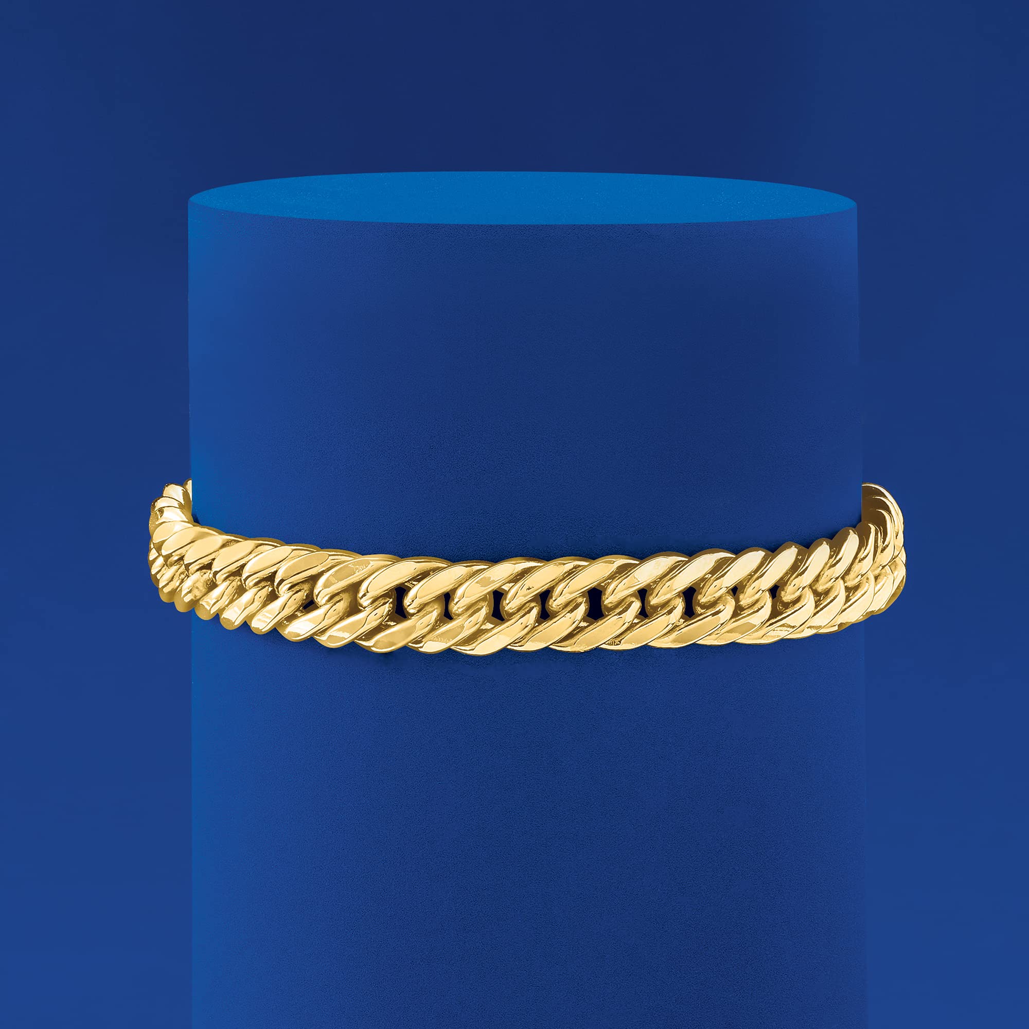 Ross-Simons Italian 18kt Yellow Gold Cuban-Link Bracelet. 8 inches