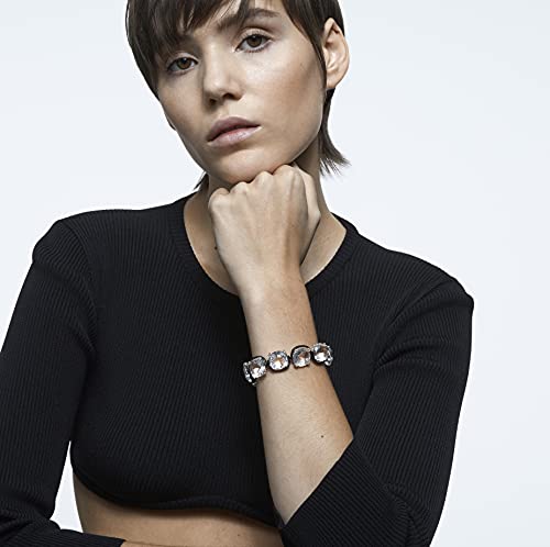 SWAROVSKI Harmonia Soft Bracelet, Large Clear Cushion-Cut Crystals on a Mixed Metal Setting, from The Harmonia Collection