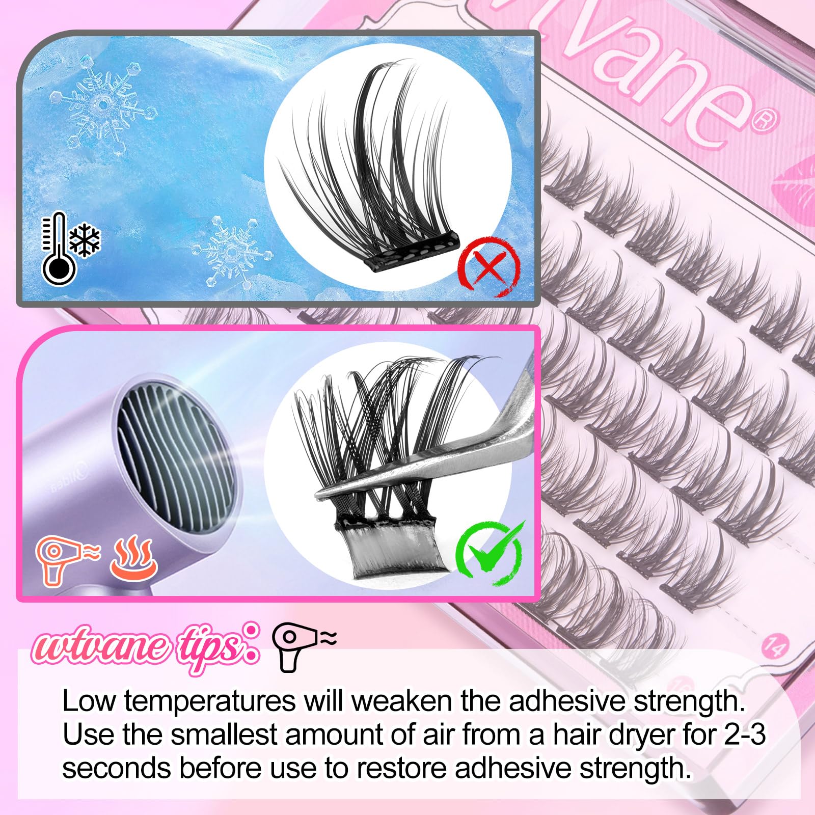 Self Adhesive Eyelashes Reusable Self Sticking Self Adhesive DIY Lash Extension Kit 60PCS Impress Lashes No Glue Self Adhesive Lash Clusters 10-16MM C Curl Self Adhesive Eyelash Clusters by wtvane
