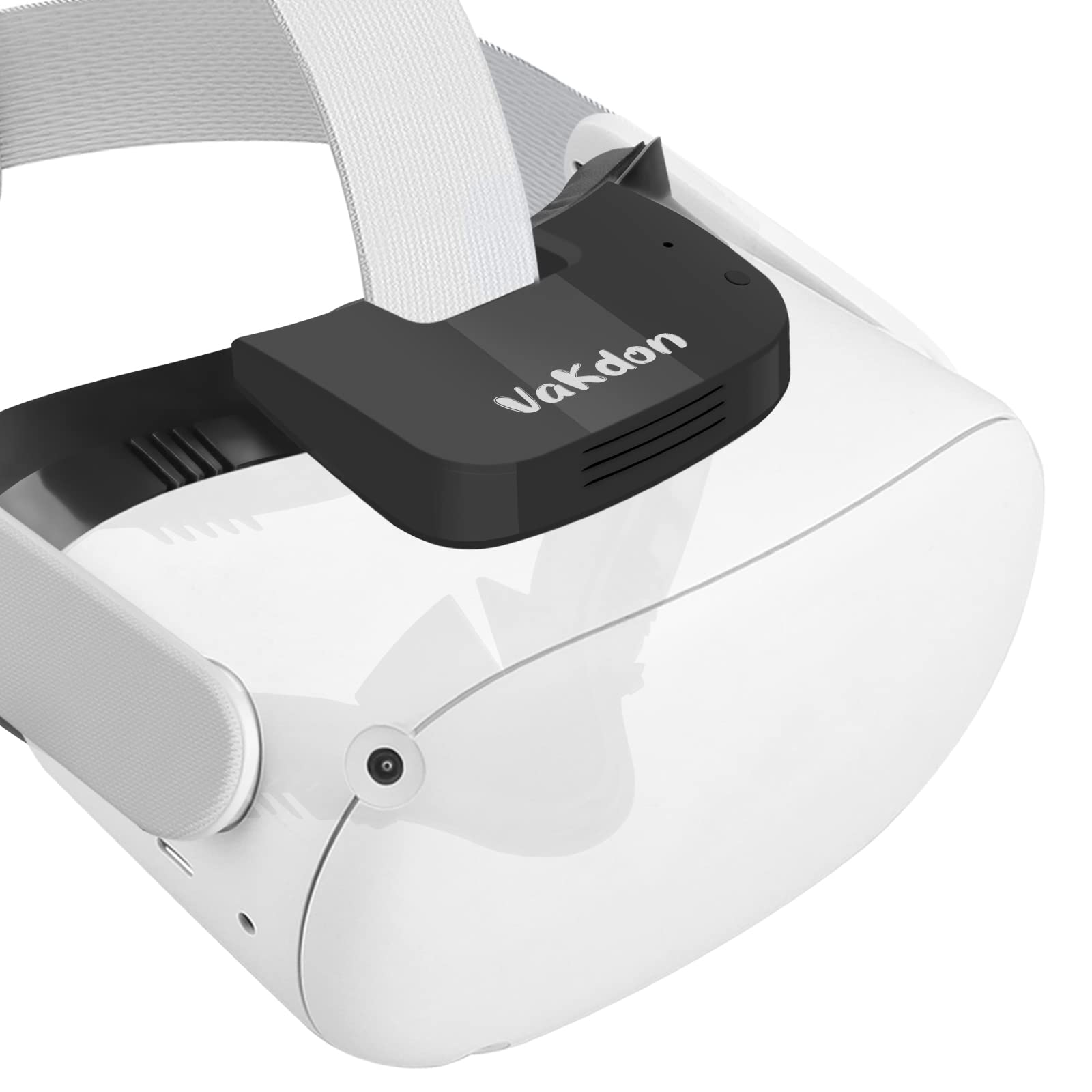Vakdon G2 Active Air Circulation Cooling Fan Facial Interface for Oculus/Meta Quest 2 Accessories, with Lens Protector Cover, Relieve Lens Fogging and Replace Silicone Face Cushion (Black)