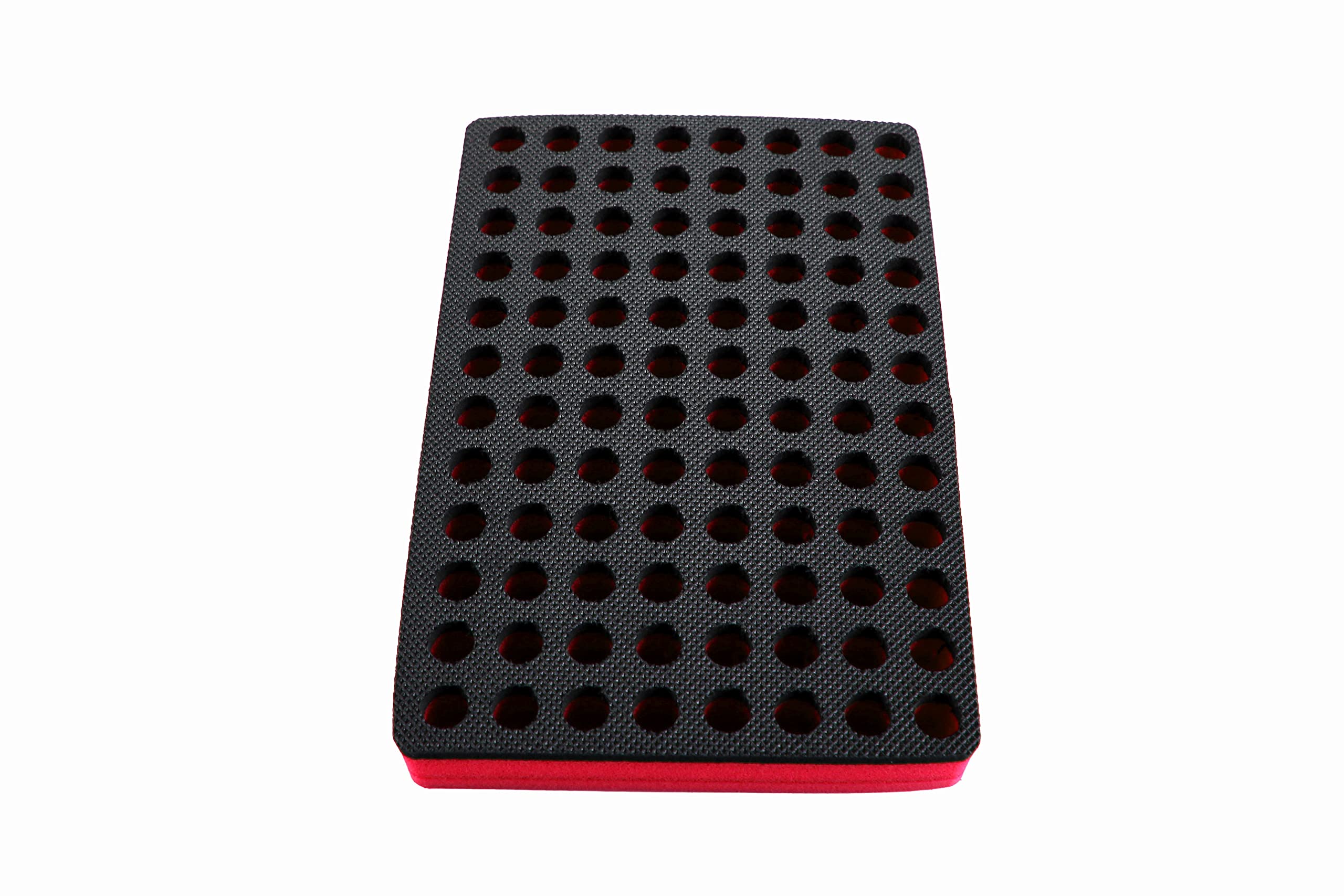 Polar Whale 10 Vial Racks Durable Red and Black Foam Storage Holder Organizer Stand Transport Holds 96 Vials Fits up to 13mm Diameter
