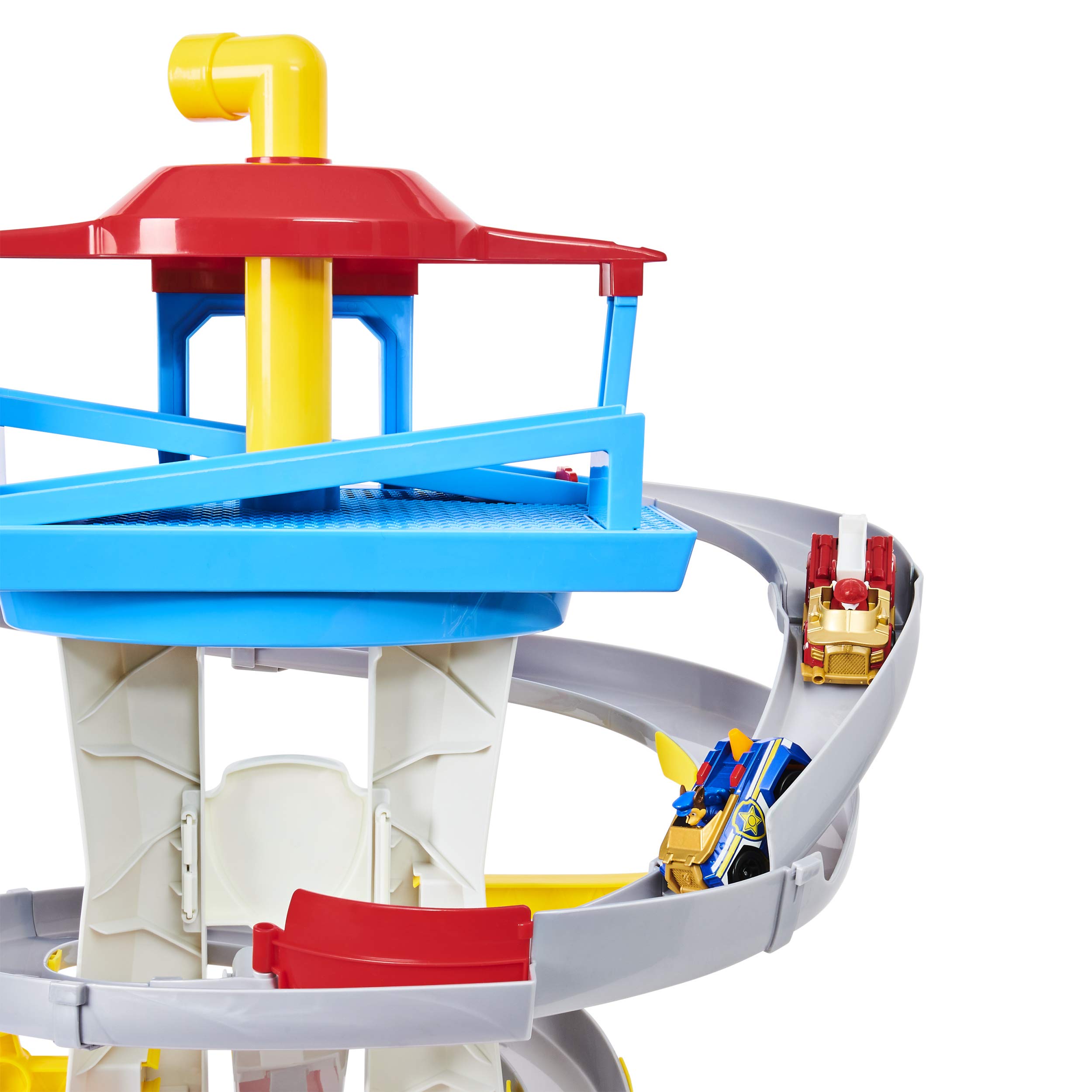 Paw Patrol, True Metal Adventure Bay Rescue Way Toy Playset with 2 Exclusive Die-Cast Vehicles, 1:55 Scale