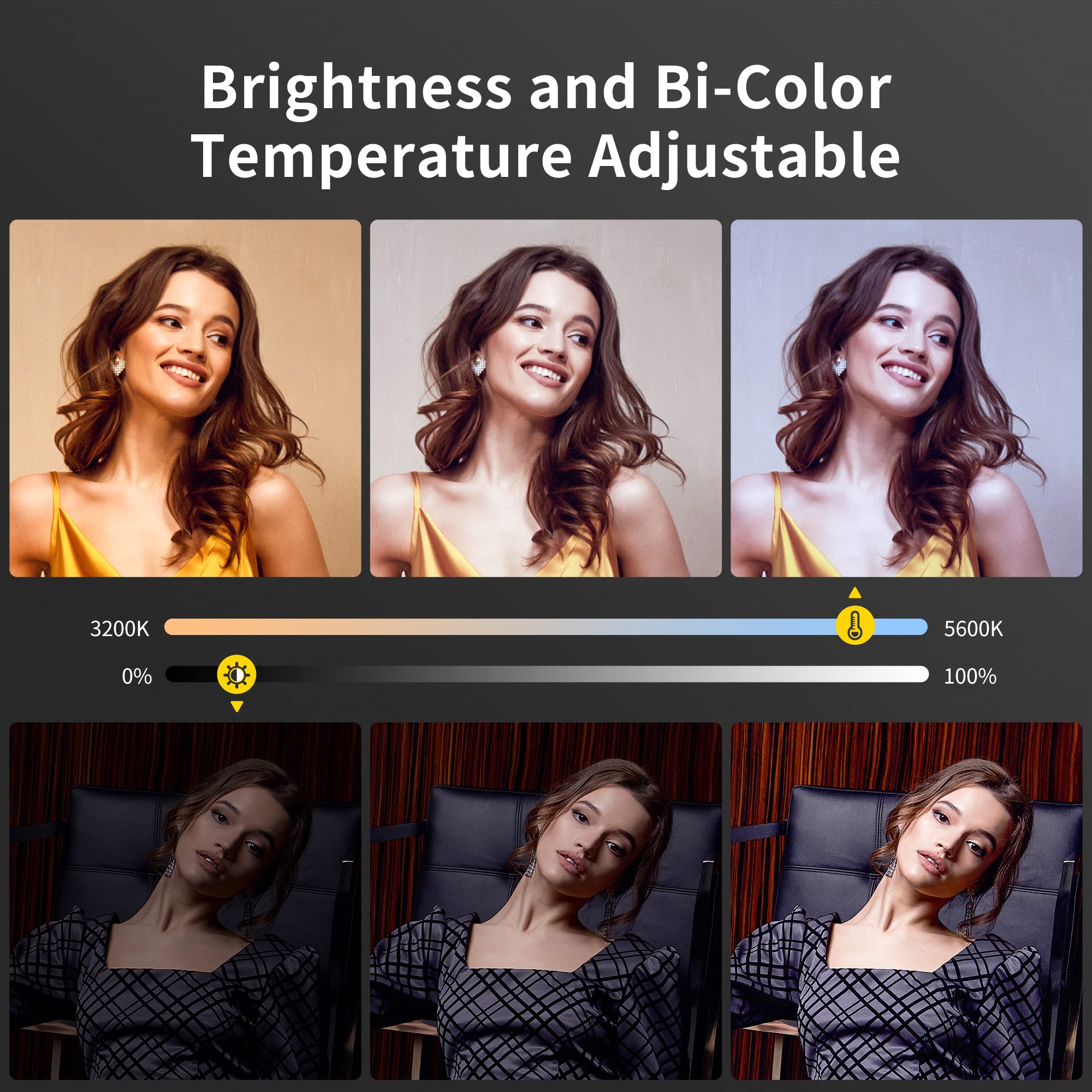 RALENO 45W Led Video Light,18'' Continuous Output Lighting with 2.4G Remote,CRI97 Brightness Bi-Color 3200-5600K Adjustment on Camera Light,Led Panel Light for Game/YouTube/Zoom/Photography/Studio