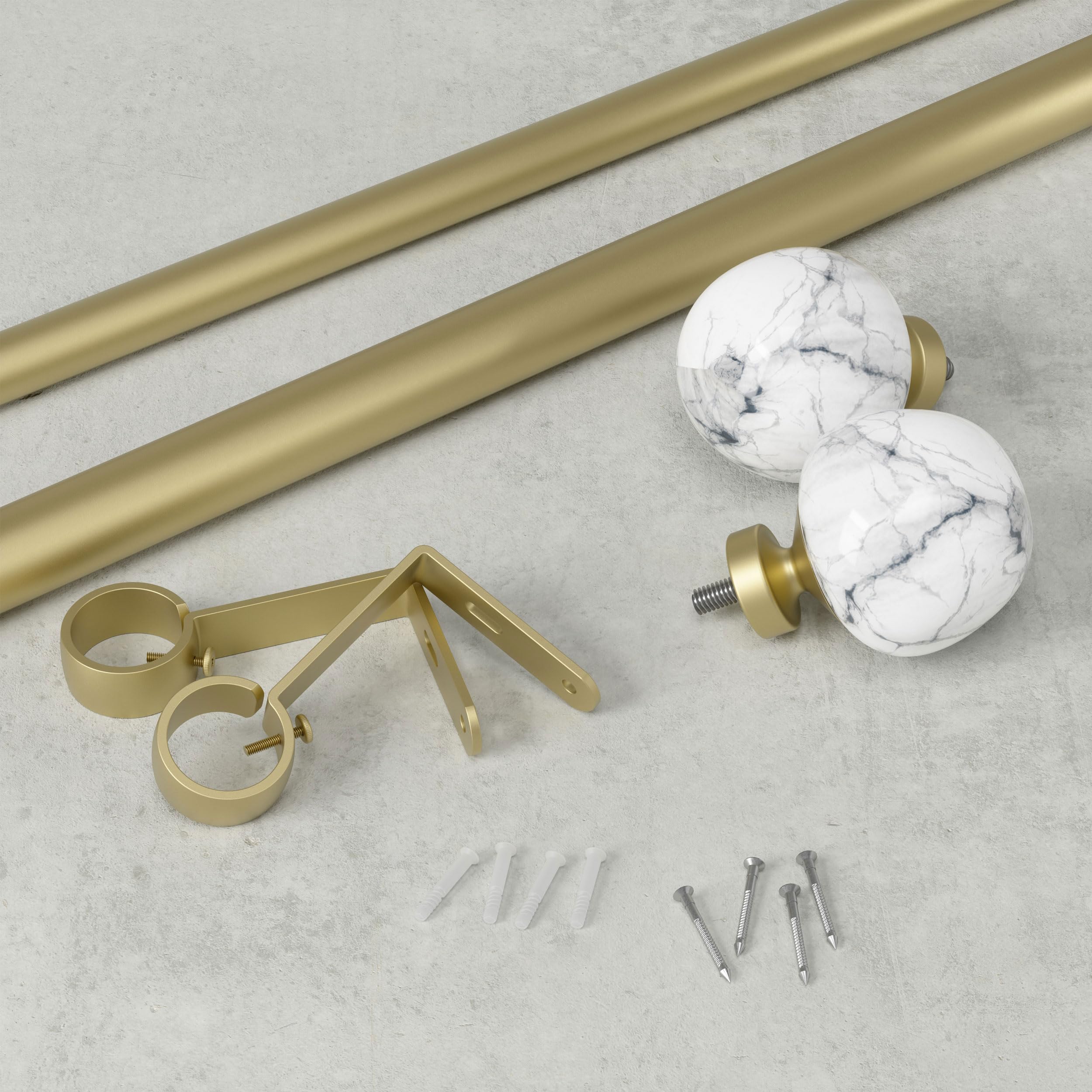 Umbra Venus 1" Adjustable Curtain Rod 72 to 144 Inches