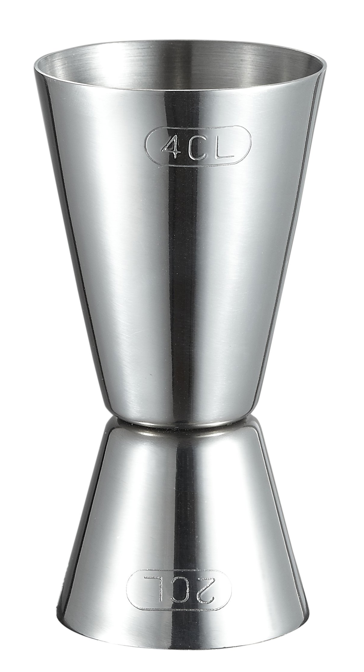 Visol "Perfect Shot" Stainless Steel Double Jigger Cup, Chrome