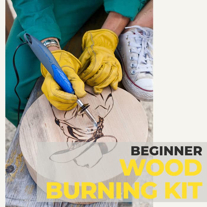 Pyrography Wood Burning Kit for Adults, Beginners, and Professionals, Wood Burning Pen with 8 Tips, Wood Burner Tool for Woodburning Crafts by Chandler Tool