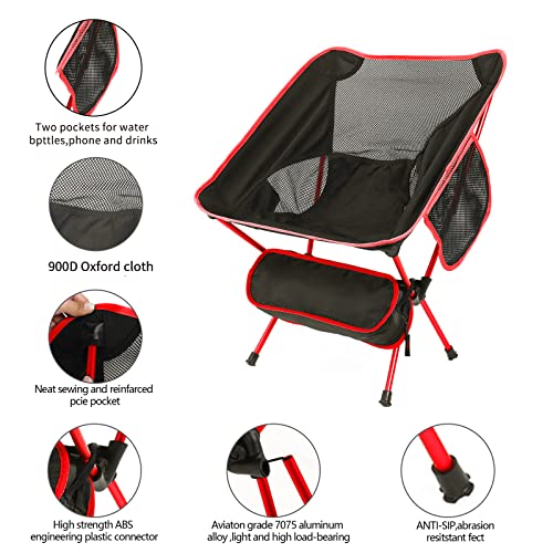 SY Camping Chair Lightweight Folding Camping Backpack Chair