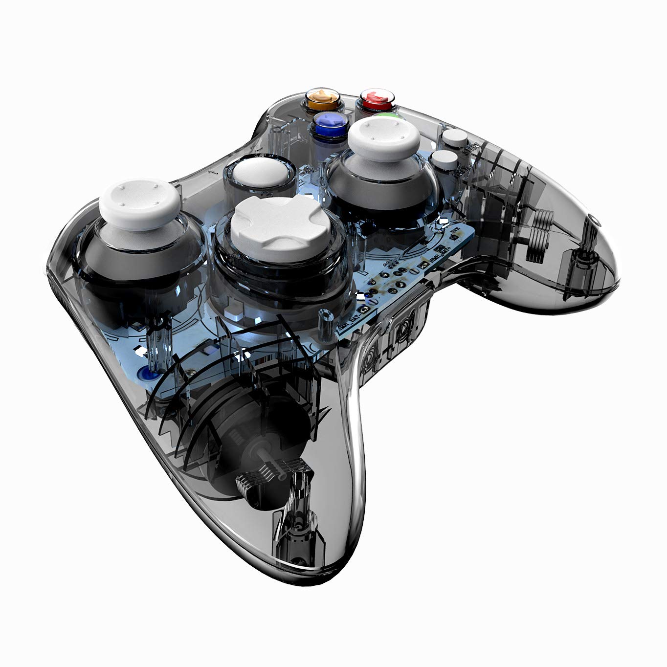 PAWHITS Wireless Controller compatible with Xbox 360 Double Motor Vibration Wireless Gamepad Gaming Joypad, Black