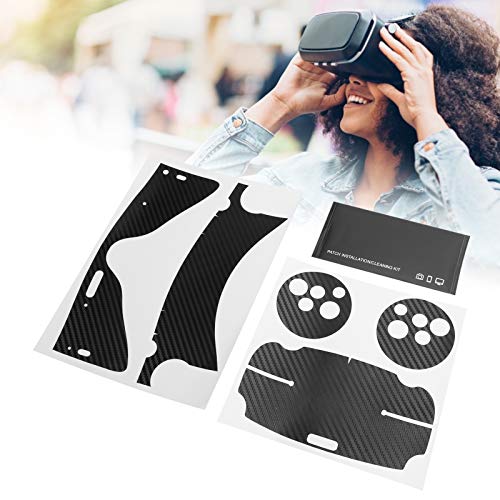 VR Headset and Controller Skin, Protective Decal Stickers PVC Skin Cover for Oculus Quest 2, Virtual Reality Gaming Accessories(Black)