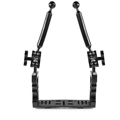 Sturdy Durable Aluminum Diving Underwater Tray Kit with Butterfly Clip Float Arm Handle Grip Gimbal Stabilizer for Gopro EKEN Action SLR Camera Accessories Convenient Practical