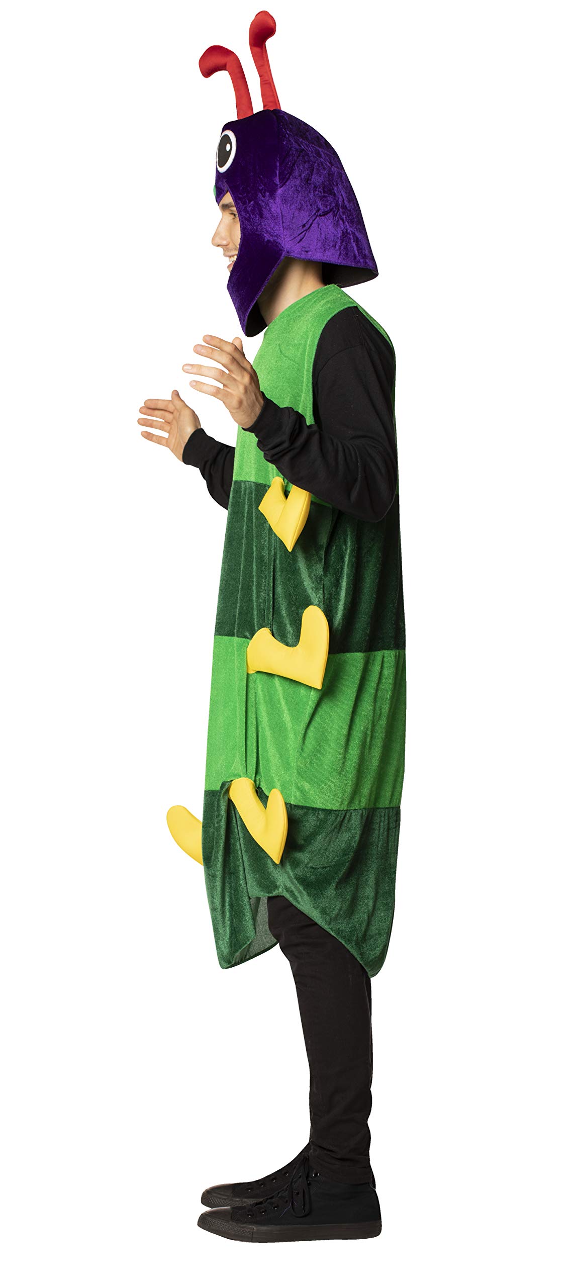 Rasta Imposta Caterpillar Colorful with Headpiece Parent and Child Pair Halloween Costume Set